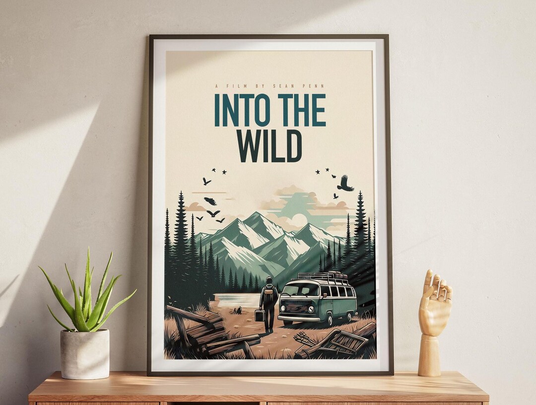 Into the Wild Poster, Retro Movie Poster, Wall Art, Vintage Poster ...