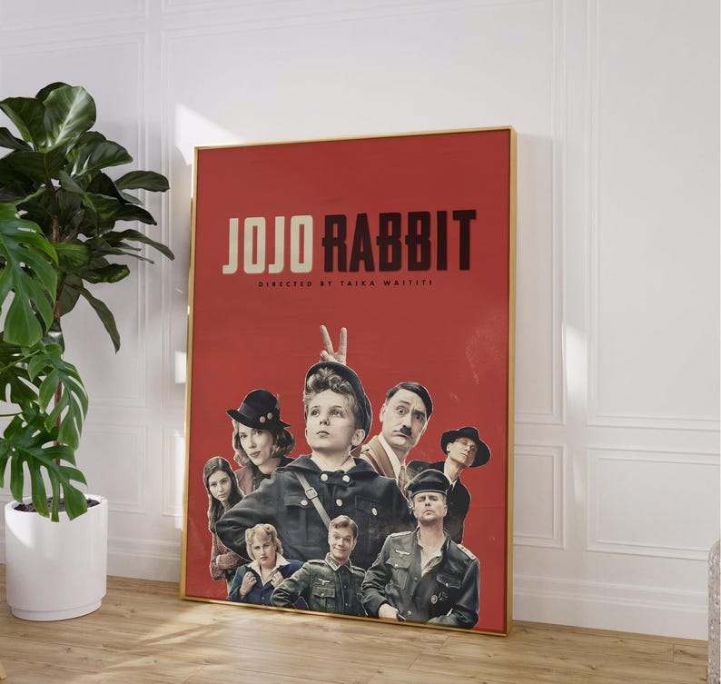 Jojo Rabbit Poster, Vintage Movie Wall Art, Retro Film Decor - Etsy