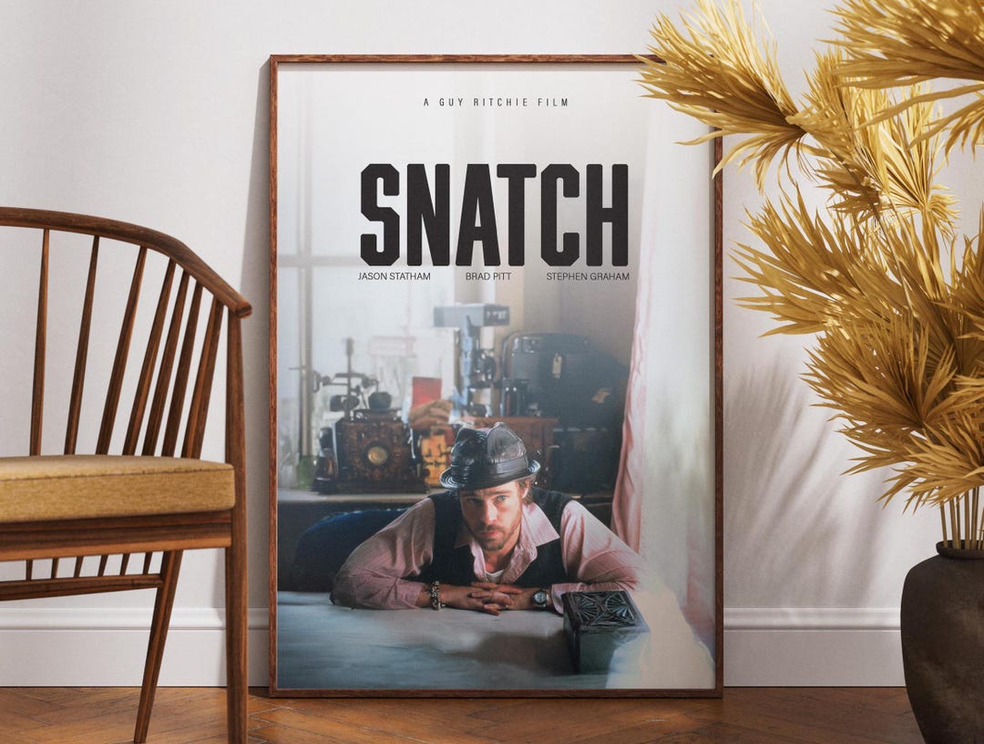 Snatch Print Movie Poster, Printable Wall Art, Movie Lovers Gift, Print ...