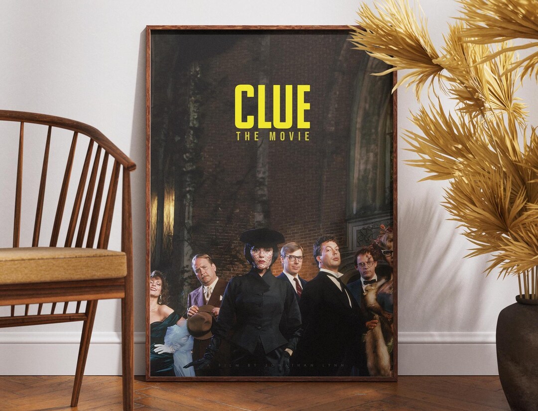 Clue Poster, Clue Movie Poster, High Quality Poster, Printable Wall Art ...
