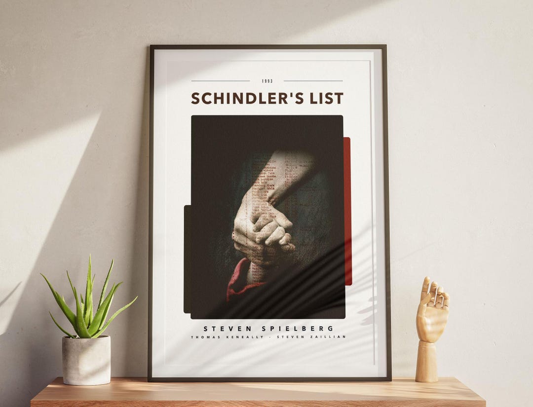 Schindler's List Print Movie Poster, Steven Spielberg Print, Print ...