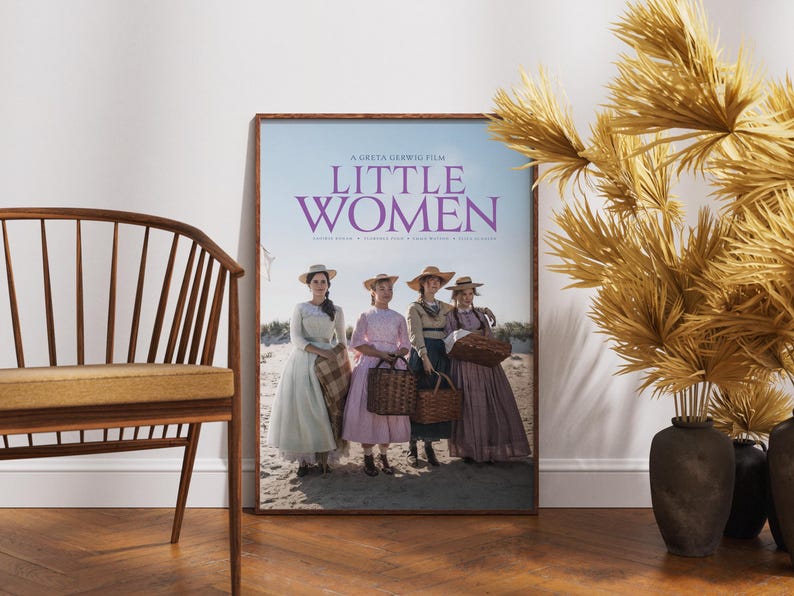 Little Women Poster, Retro Movie, Vintage Film, Gift for Siblings ...