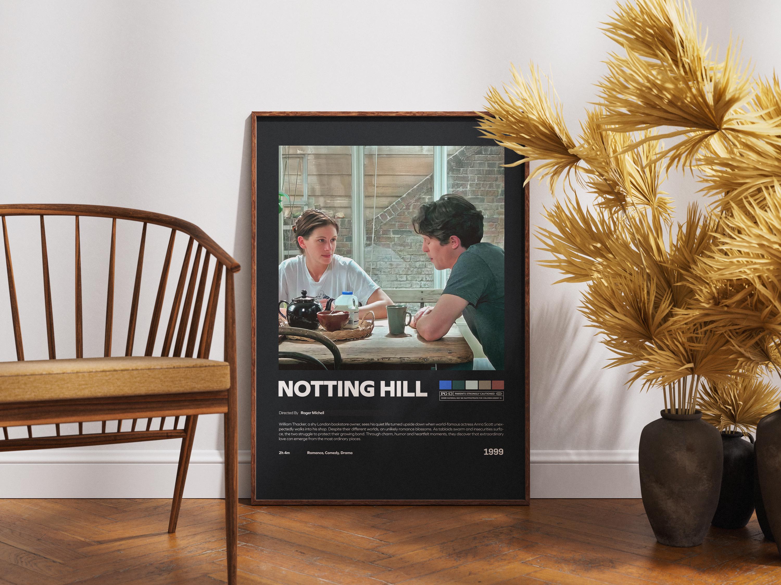 Notting Hill Poster, Retro Movie, Vintage Film, Julia Roberts, Roger ...