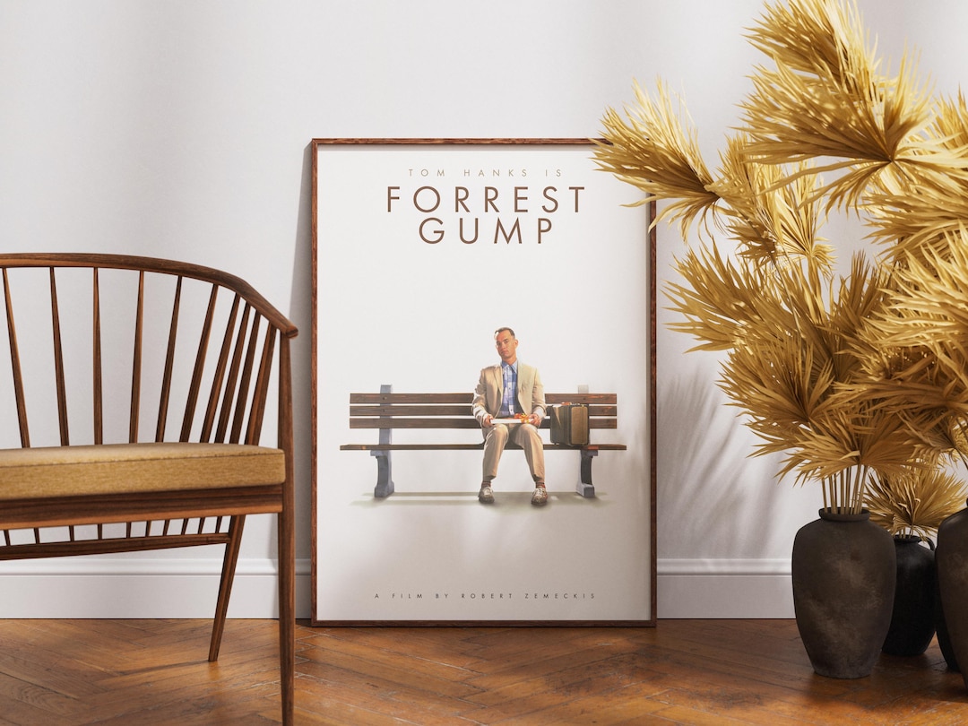 Forrest Gump Poster,wall Art, Retro Movie Print, Classic Film, Digital ...
