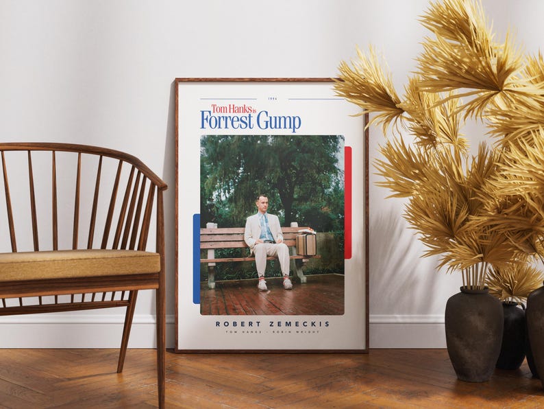 Forrest Gump Poster, Retro Poster, Vintage Art, Wall Art, Home Decor ...