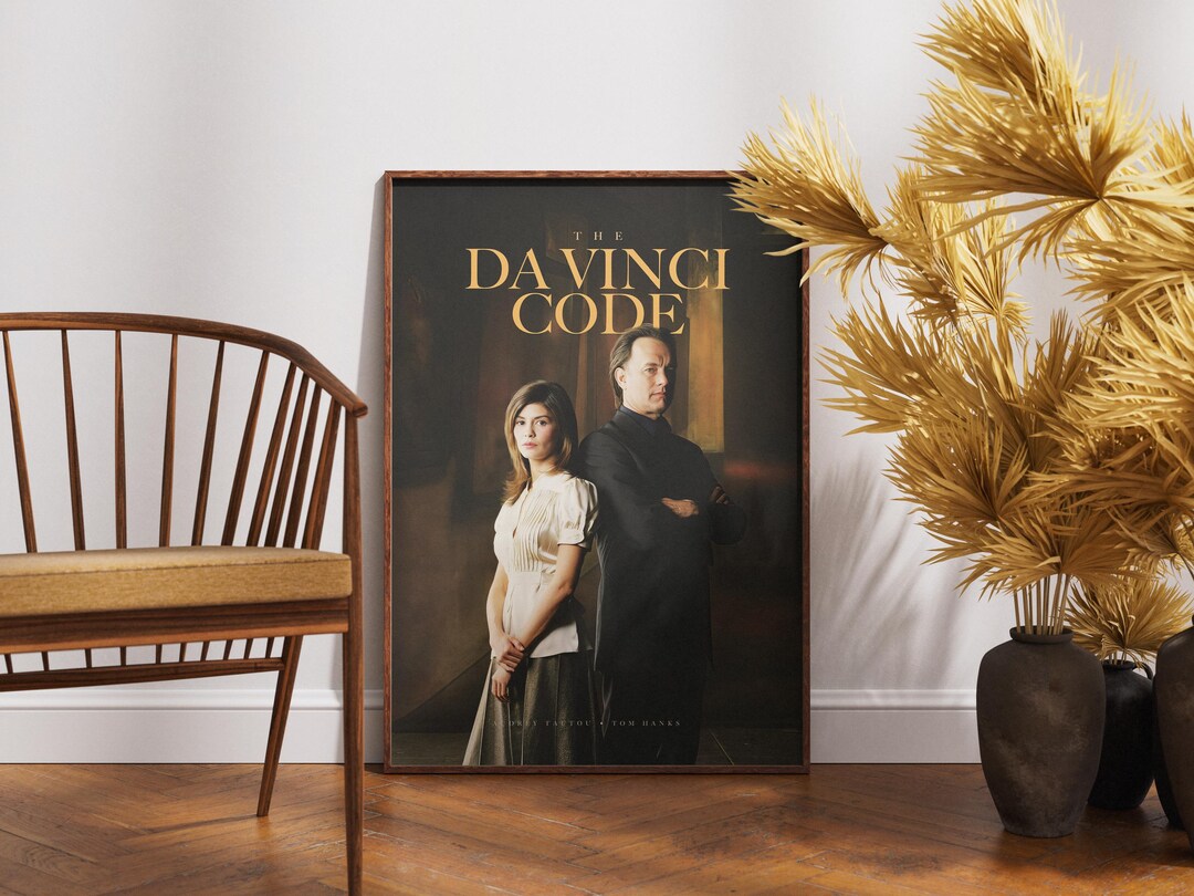 The Da Vinci Code Poster, Retro Vintage Movie Print, Home Decor, Wall ...