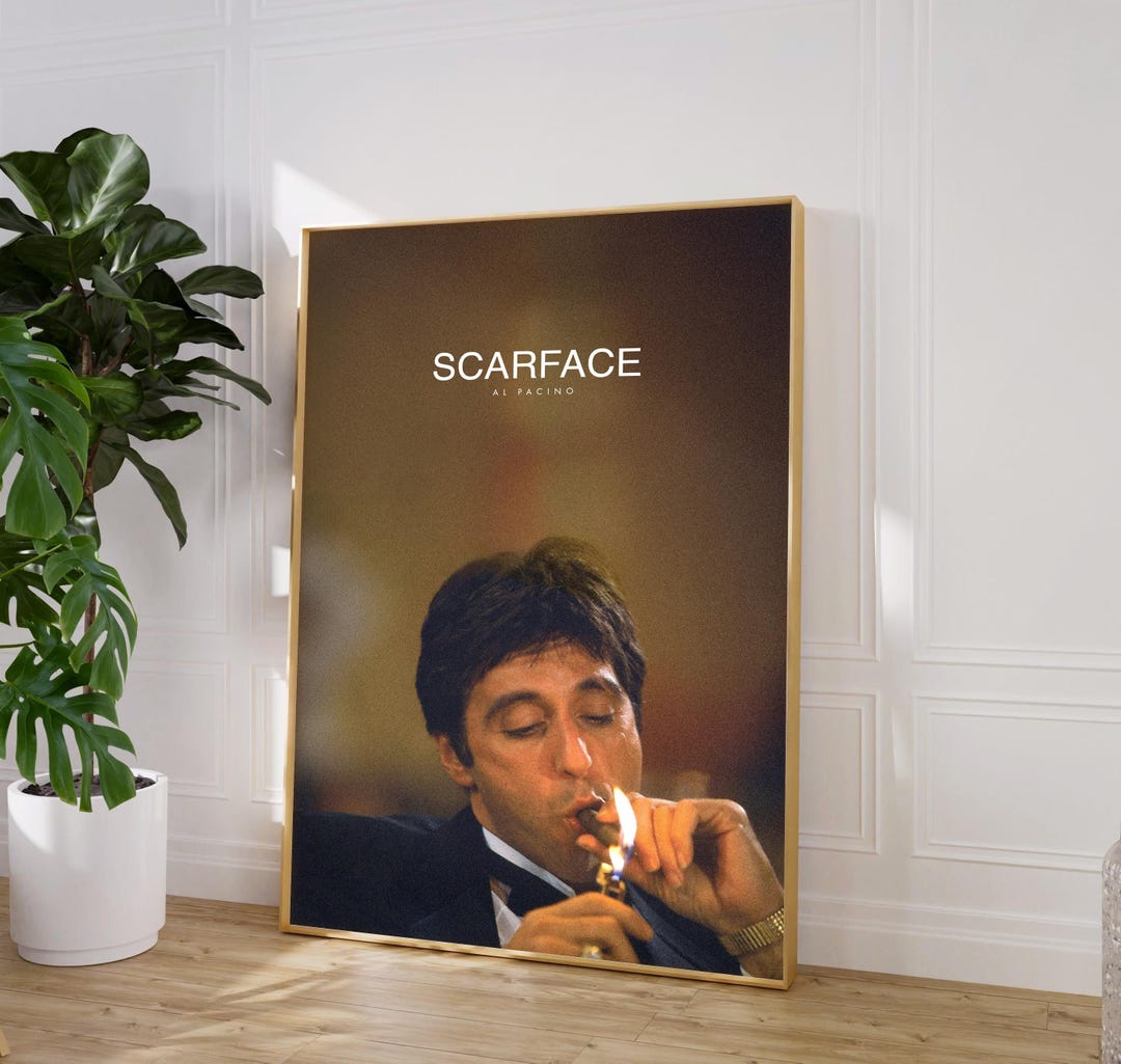 Scarface Poster, Al Pacino, Film Poster, Wall Art, Home Decor Idea ...