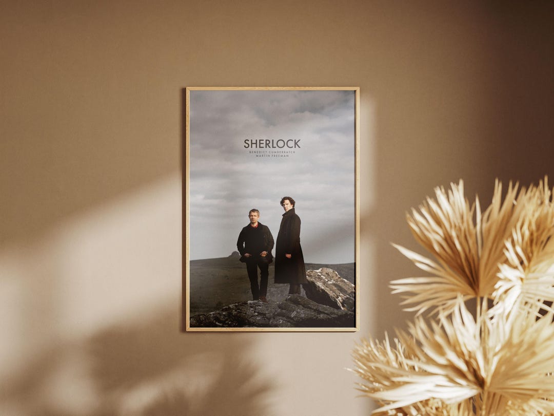 Sherlock Poster, Tv Series Print, Minimalist Vintage Wall Decor, Movie ...