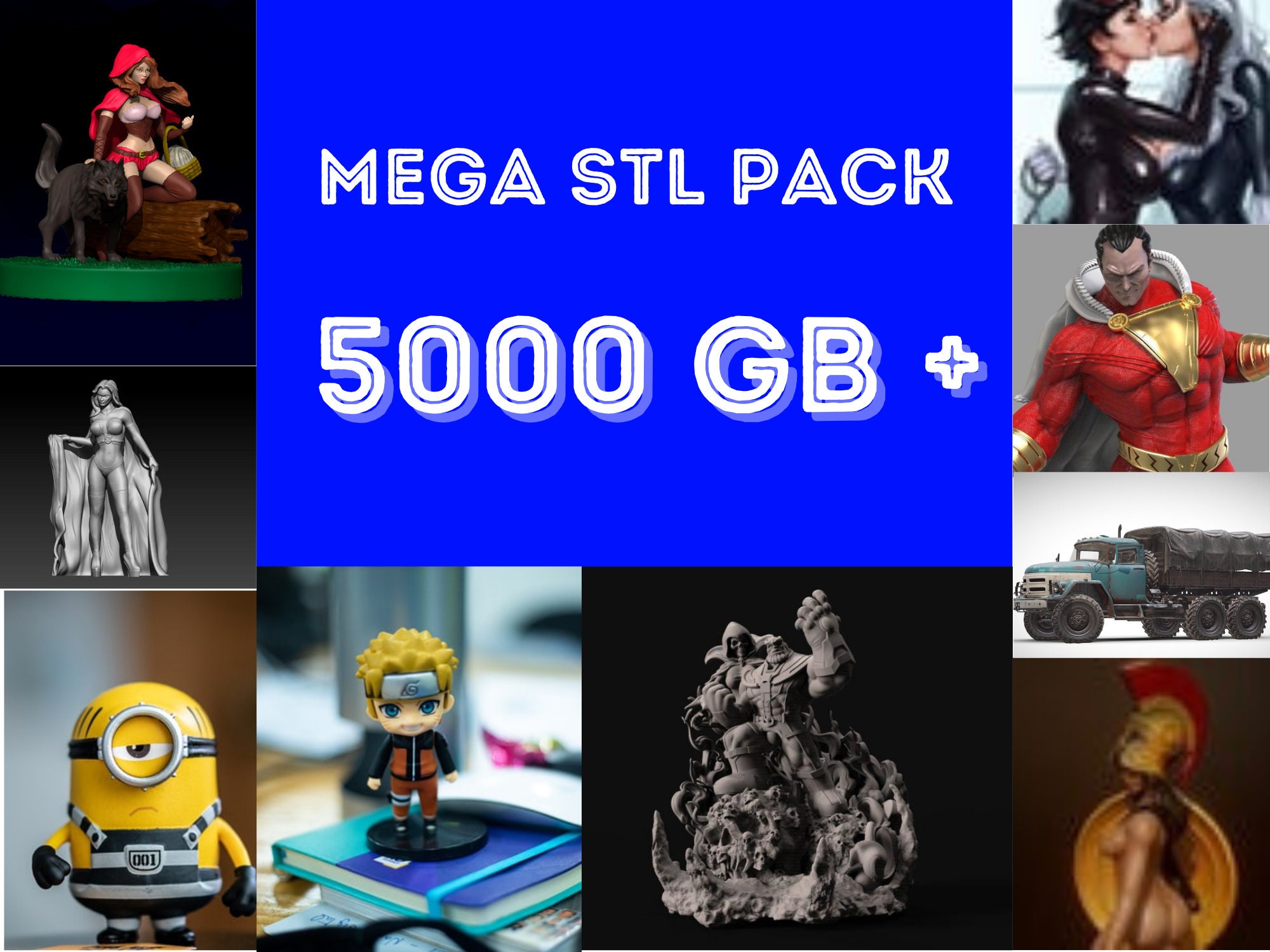 Mega Stl Pack 5000 Gb Mega Stl Pack Stl Mega Collection 3d | Etsy Mega Stl Pack 5000 Gb Mega Stl Pack Stl Mega Collection 3d | Etsy