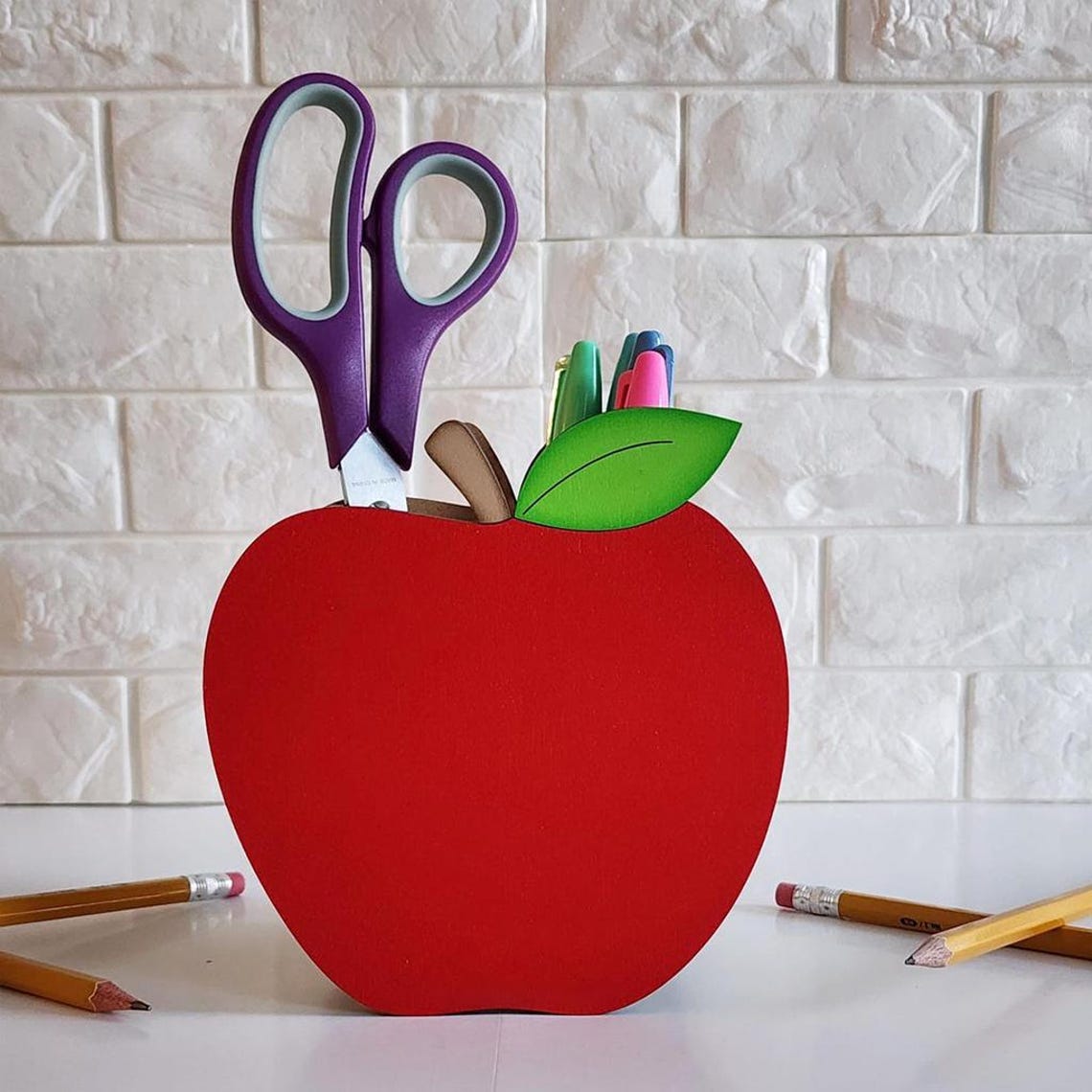 Apple Pencil Holder – Desk Organizer for Teachers, Classroom Supplies ...
