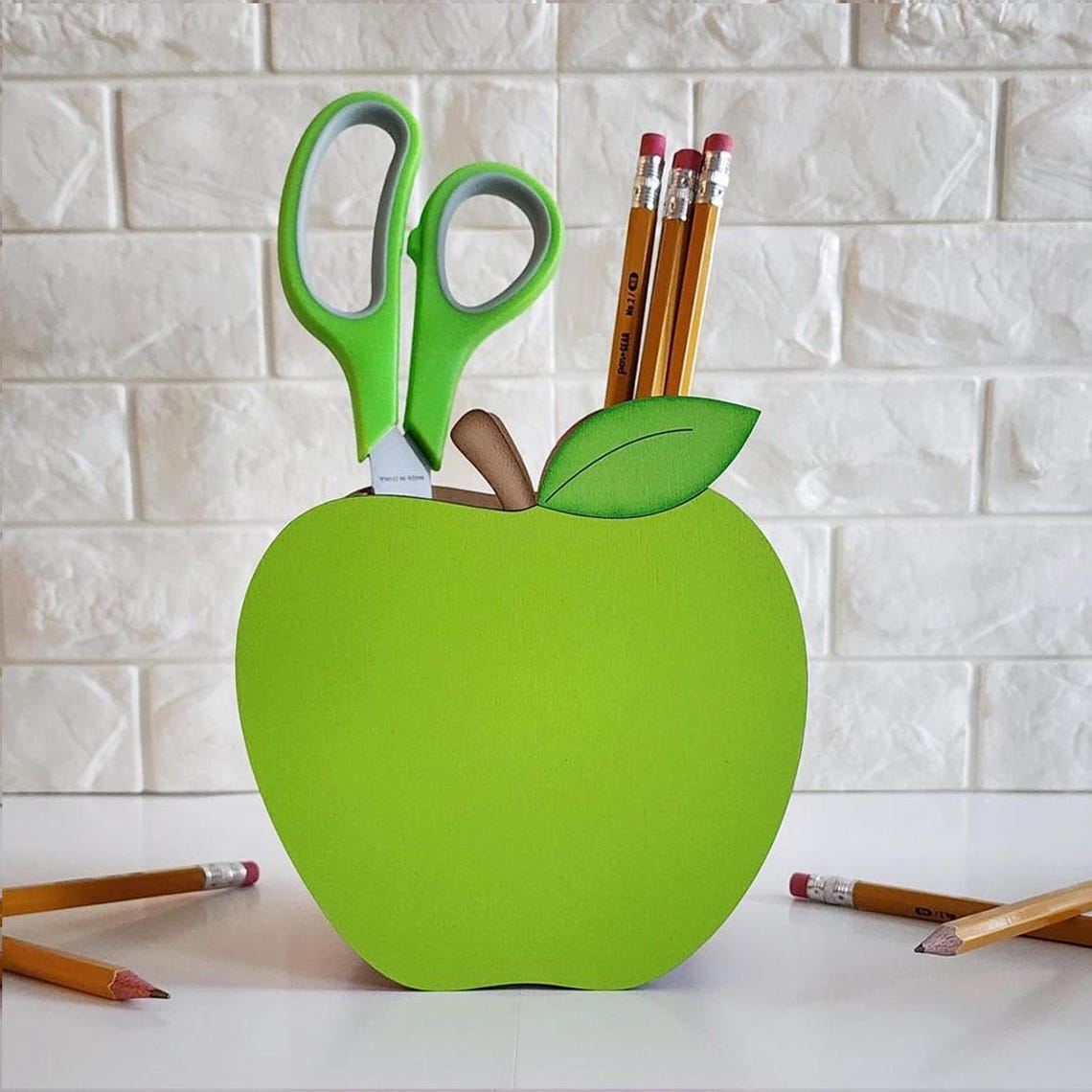 Apple Pencil Holder – Desk Organizer for Teachers, Classroom Supplies ...