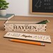 Wooden Pencil Case With a Sliding Lid, Wooden Pen and Pencil Box, Gift ...
