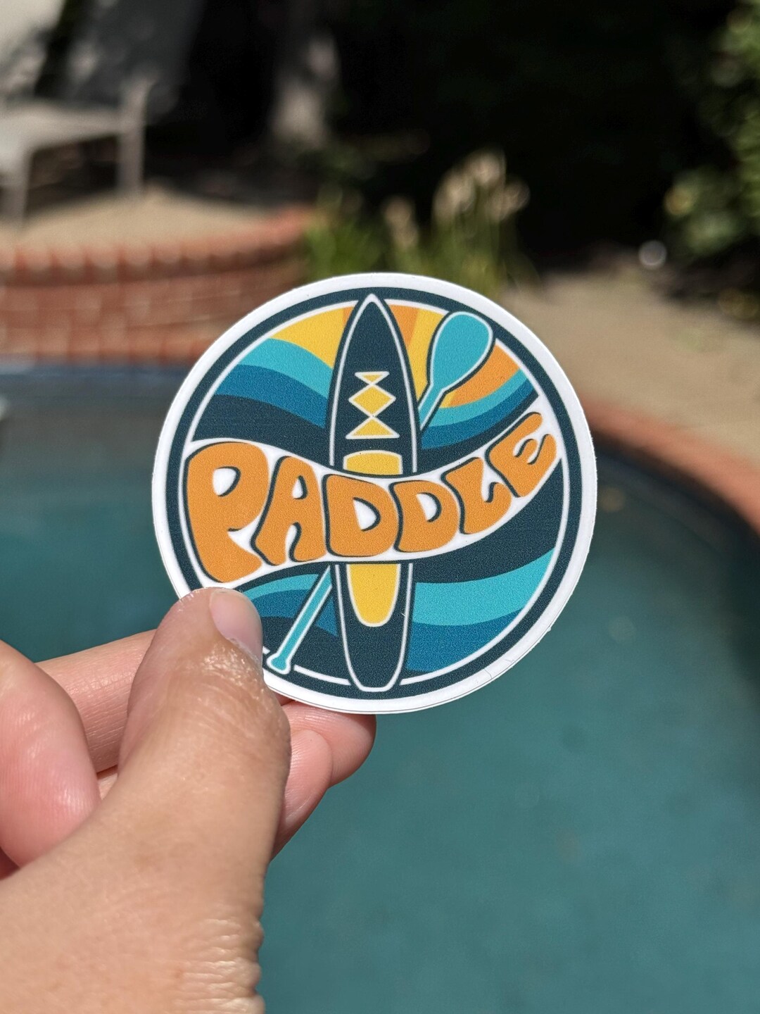 Paddleboarding Sticker - Etsy
