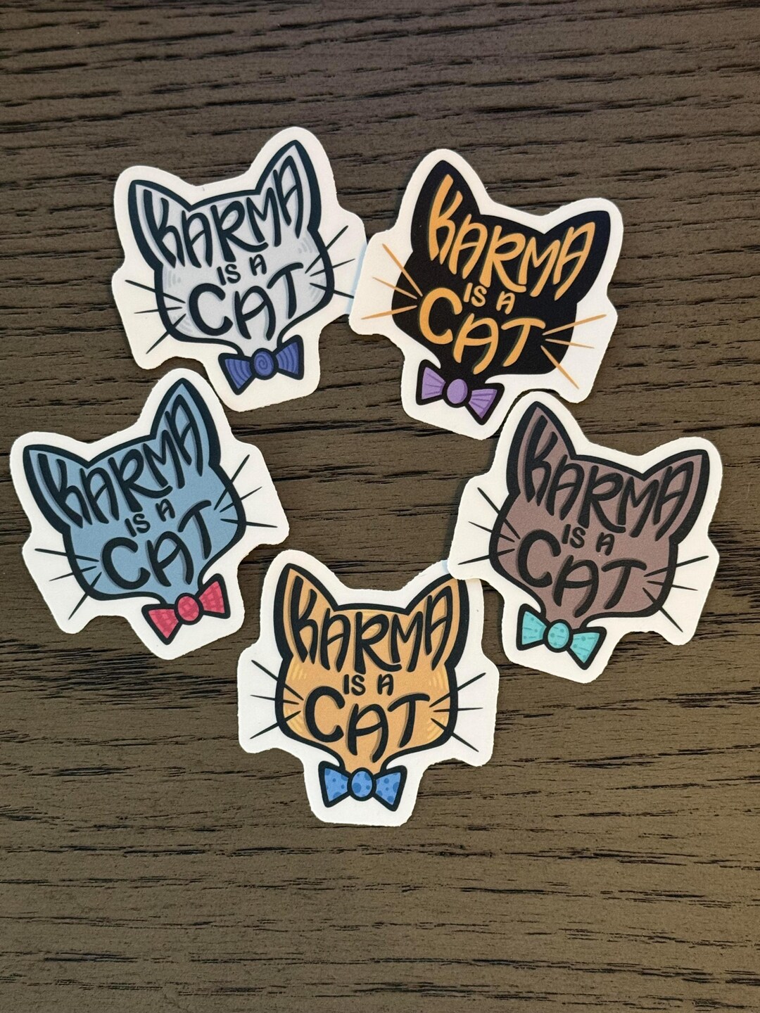 Karma Cat Sticker - Etsy