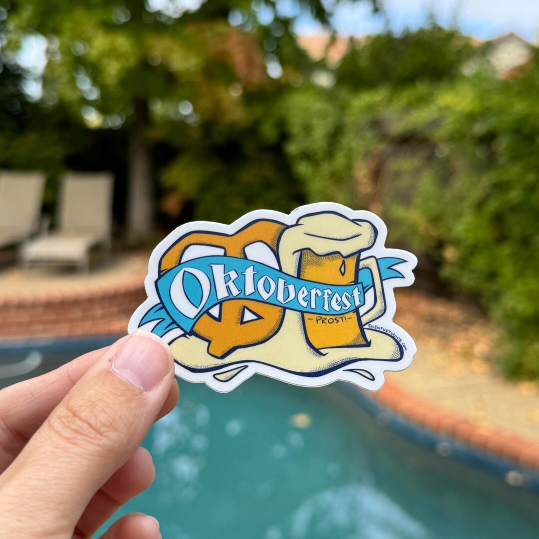 Pretzels and Bier Oktoberfest Sticker - Etsy