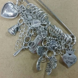 Knitter Safety Pin Brooch Love to Knit Kilt Pin Brooch - Etsy UK