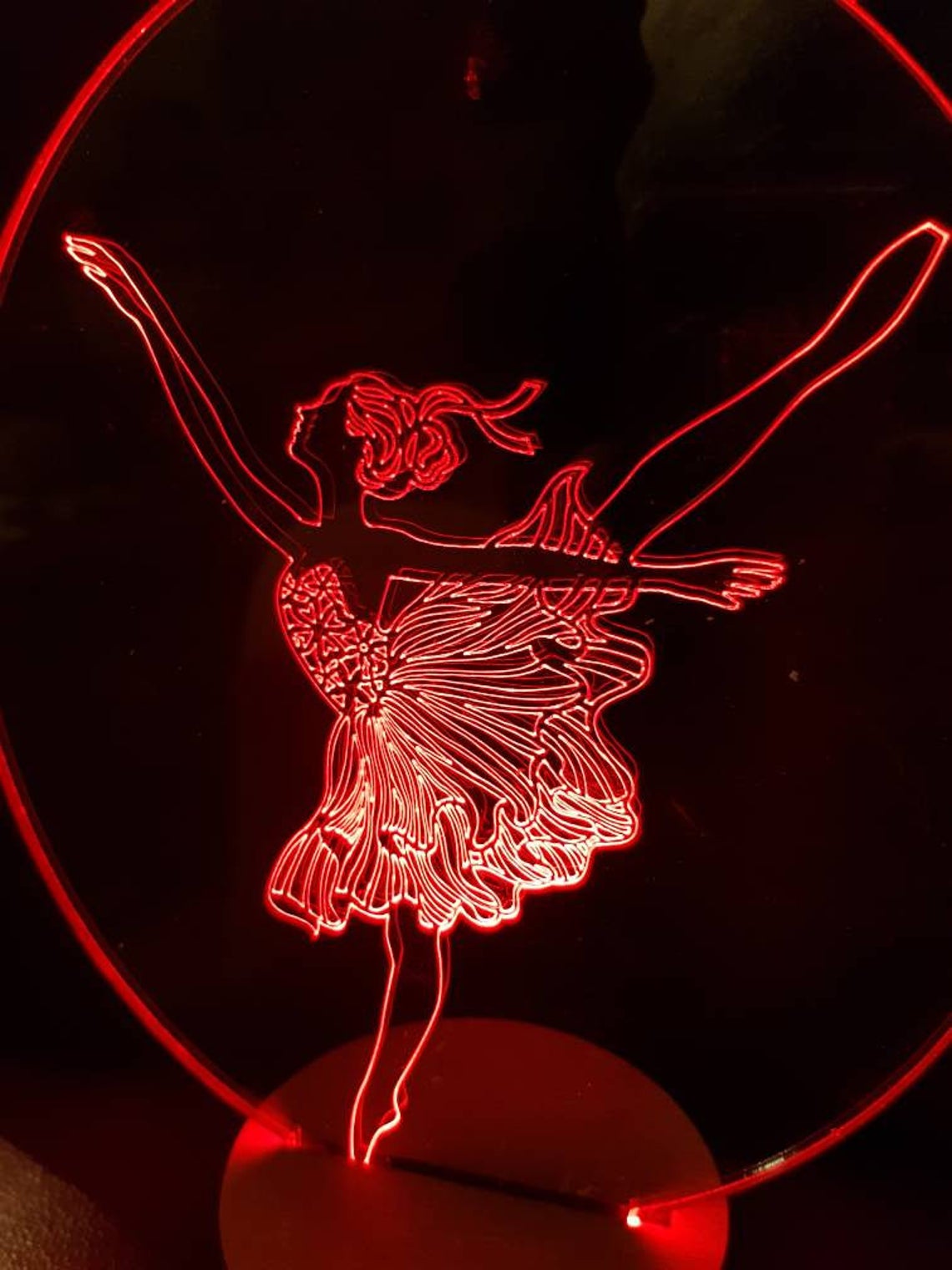 Ballerina Lamp LED Light Room Decor Colour Change Ballet Exam - Etsy