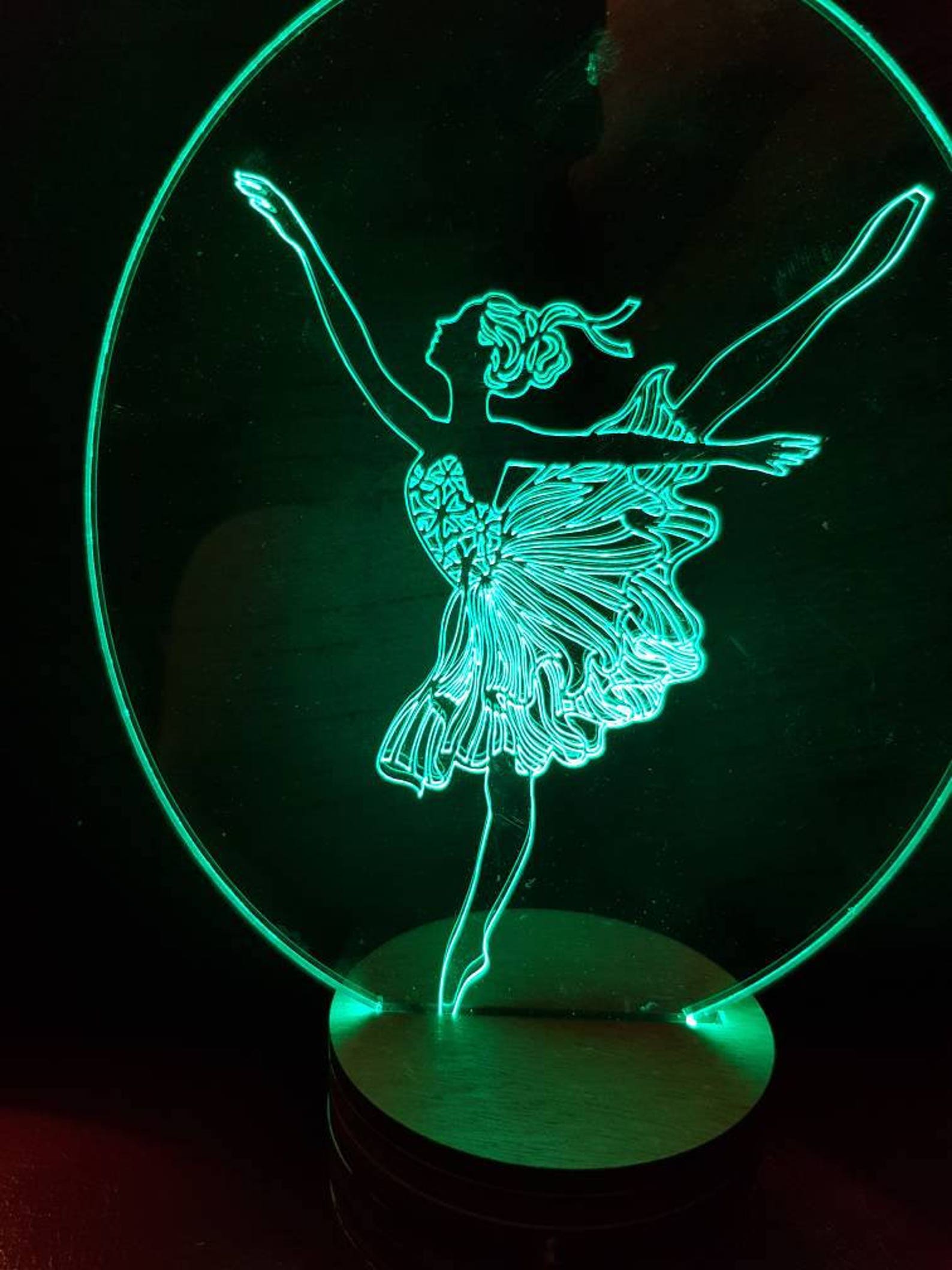 Ballerina Lamp LED Light Room Decor Colour Change Ballet Exam - Etsy