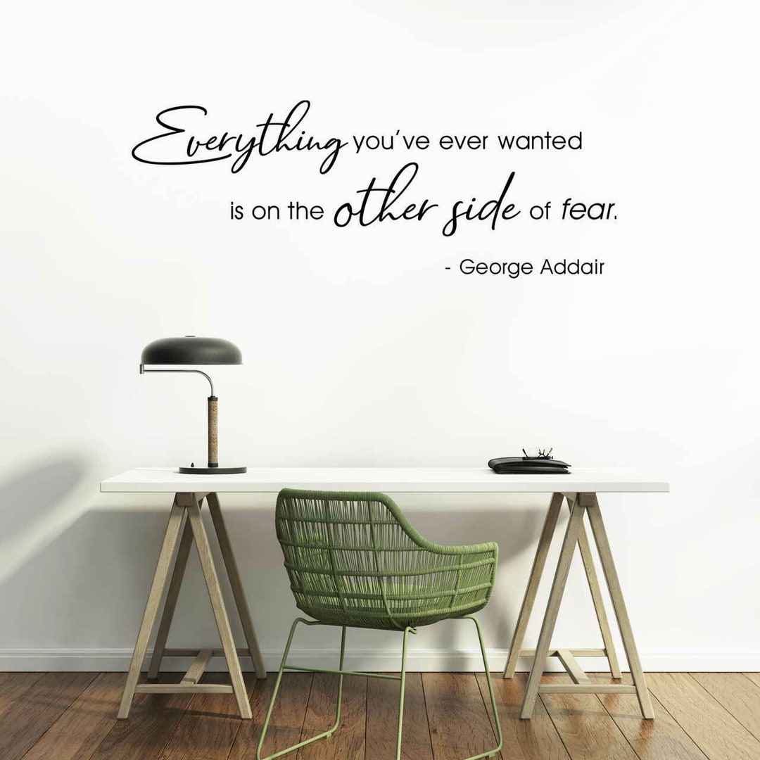 Motivational Wall Decal | George Addair Quote, Vinyl Lettering - Etsy