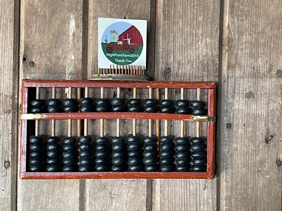 Vintage Wooden Chinese Calculation Abacus Tool Small - Etsy