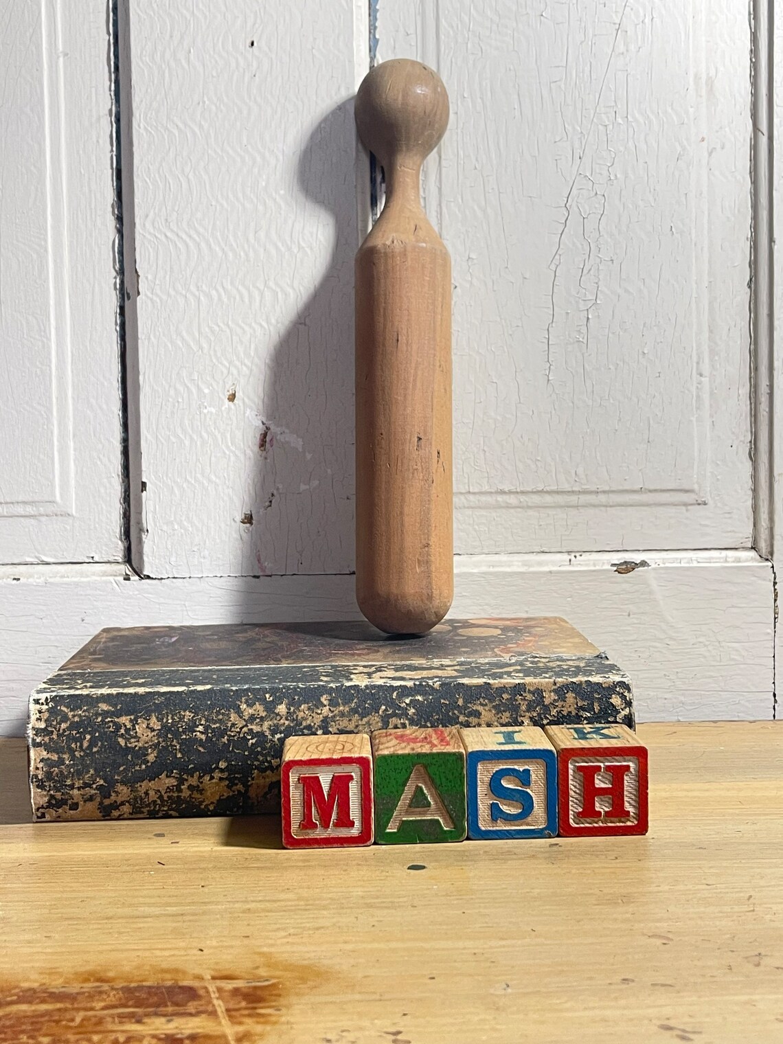 Vintage Wooden Masher Smasher Food Pusher Wood Primitive - Etsy