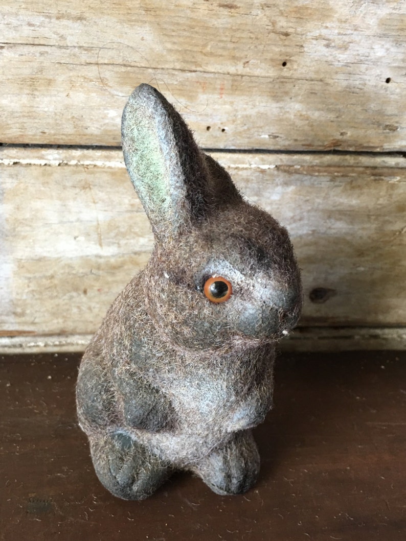Vintage Felted Bunny or Rabbit Bank 1950s or 60s - Etsy