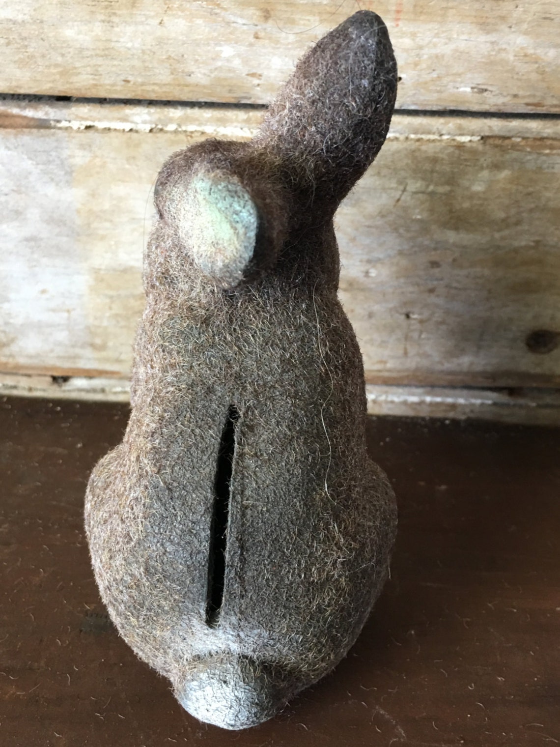 Vintage Felted Bunny or Rabbit Bank 1950s or 60s - Etsy