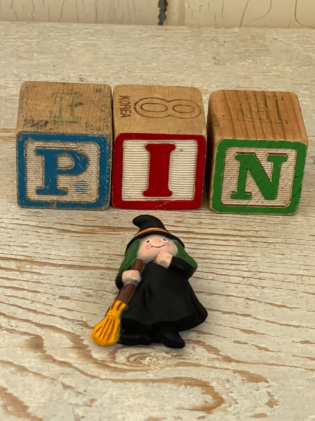 Vintage Halloween Witch Pin Adorable - Etsy
