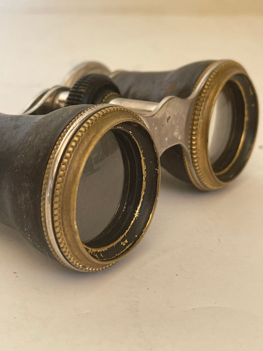 Vintage Silver Gold Plated Leather Opera Binoculars Glasses - Etsy
