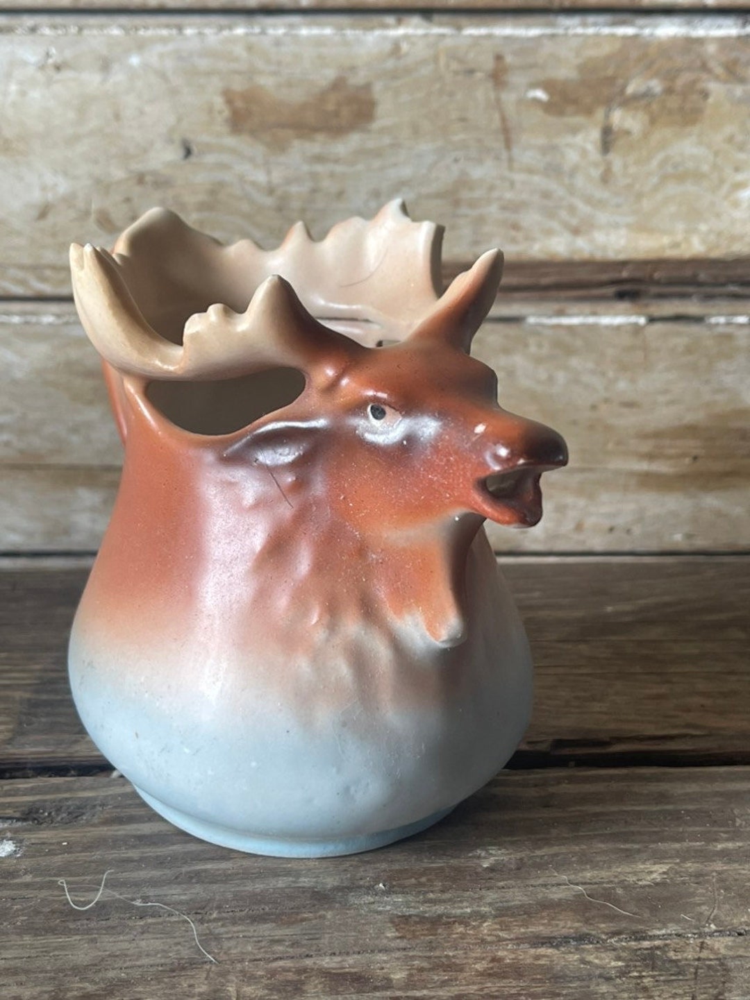 Vintage Austria Deer Stag Moose Elk Creamer Pitcher Ceramic Pottery - Etsy