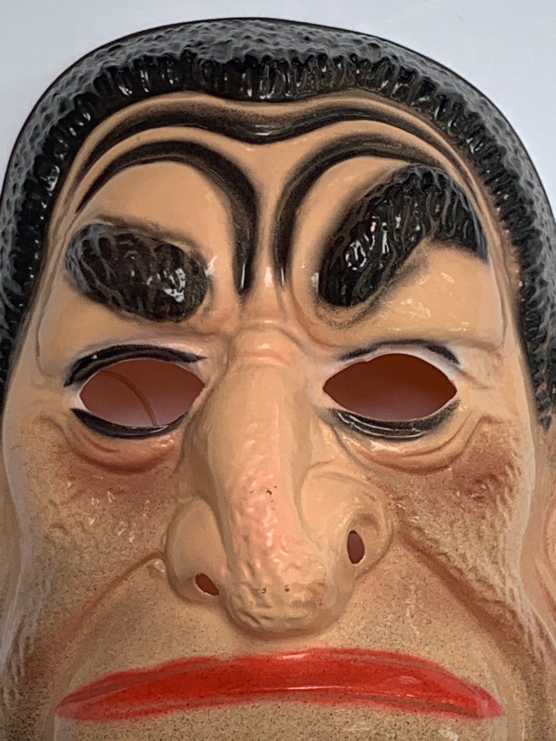 Vintage Ben Cooper Vacuform Plastic Mobster Mask - Etsy