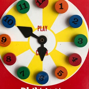 Vintage Playskool Play Clock Learn to Count and Tell Time - Etsy