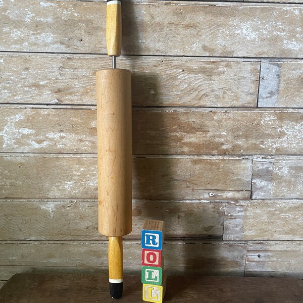 Rolling Pin With Black Handle - Etsy