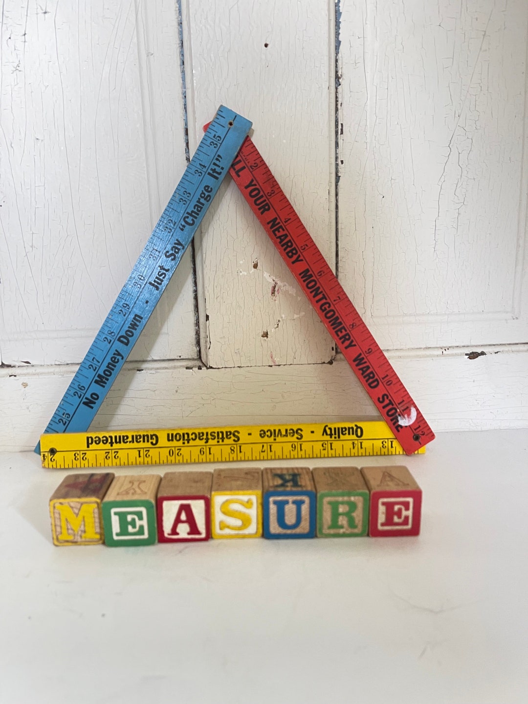 Vintage Advertising Folding Yard Stick Wood Made in USA - Etsy