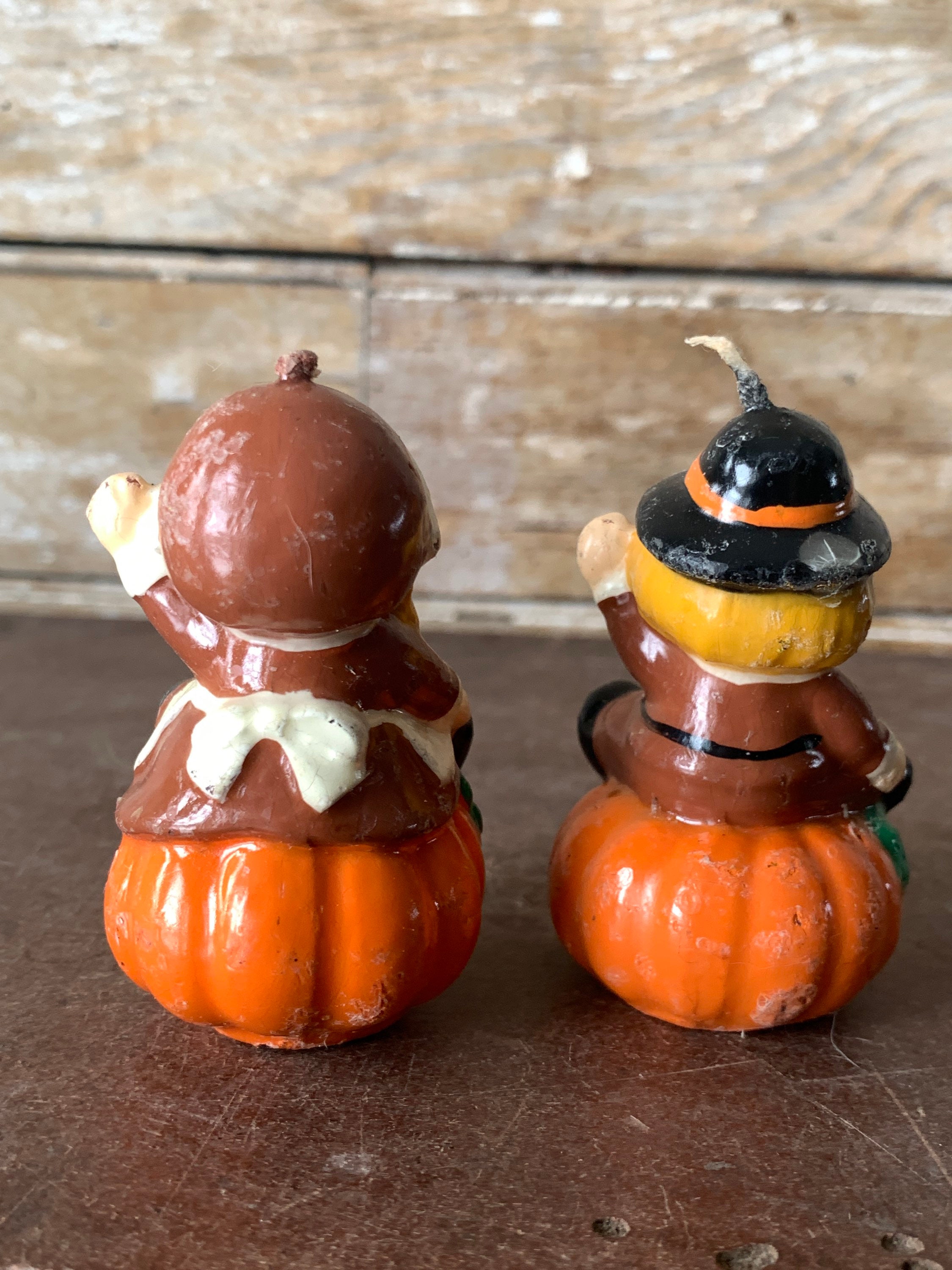 Vintage Pilgrims Candles set of 2 Adorable | Etsy