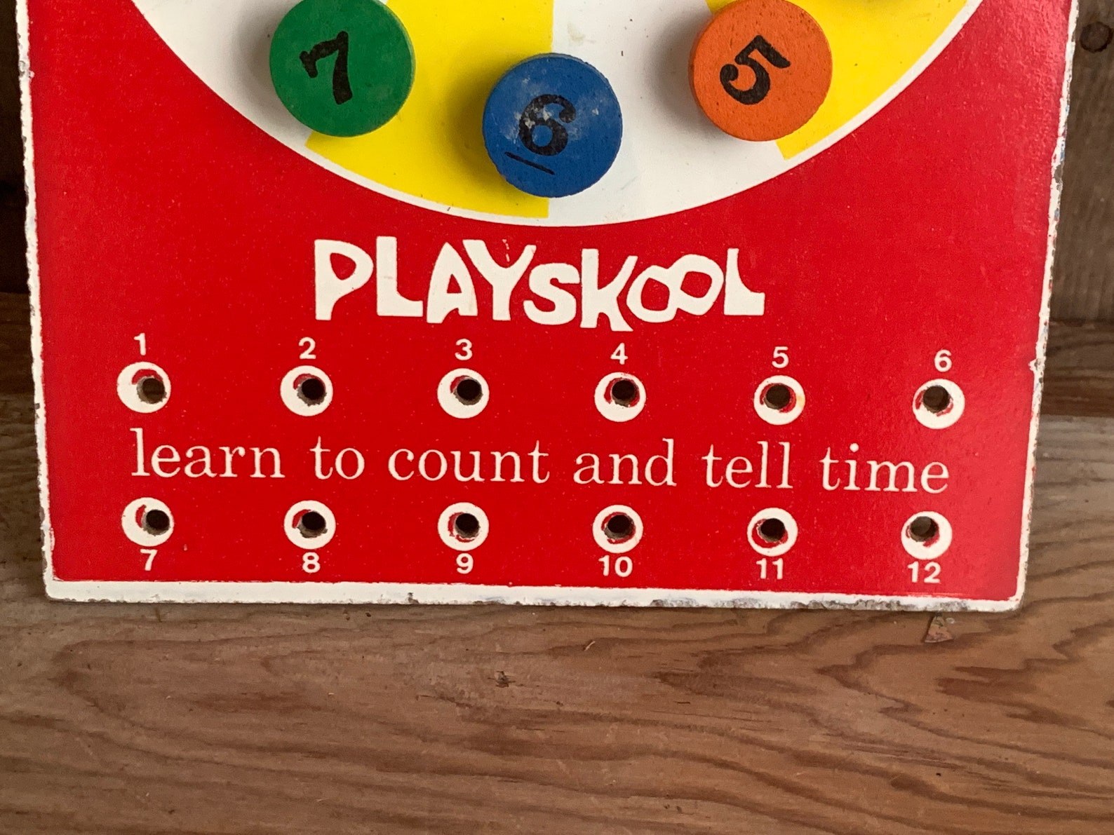 Vintage Playskool Play Clock Learn to Count and Tell Time - Etsy