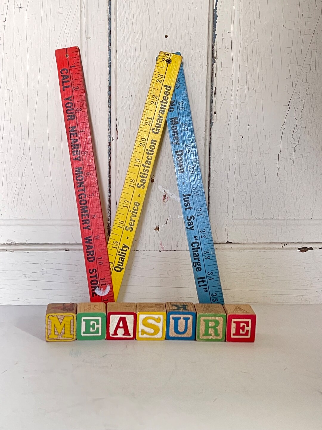 Vintage Advertising Folding Yard Stick Wood Made in USA - Etsy