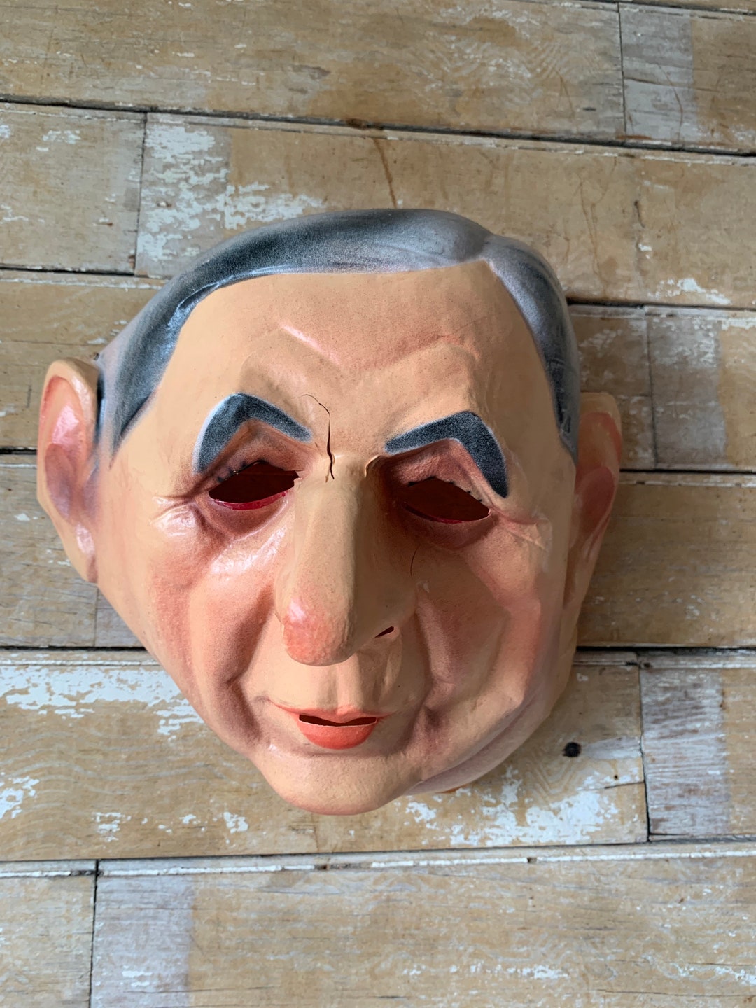 Vintage Man Face Large Nose Mask Halloween Rare Find - Etsy