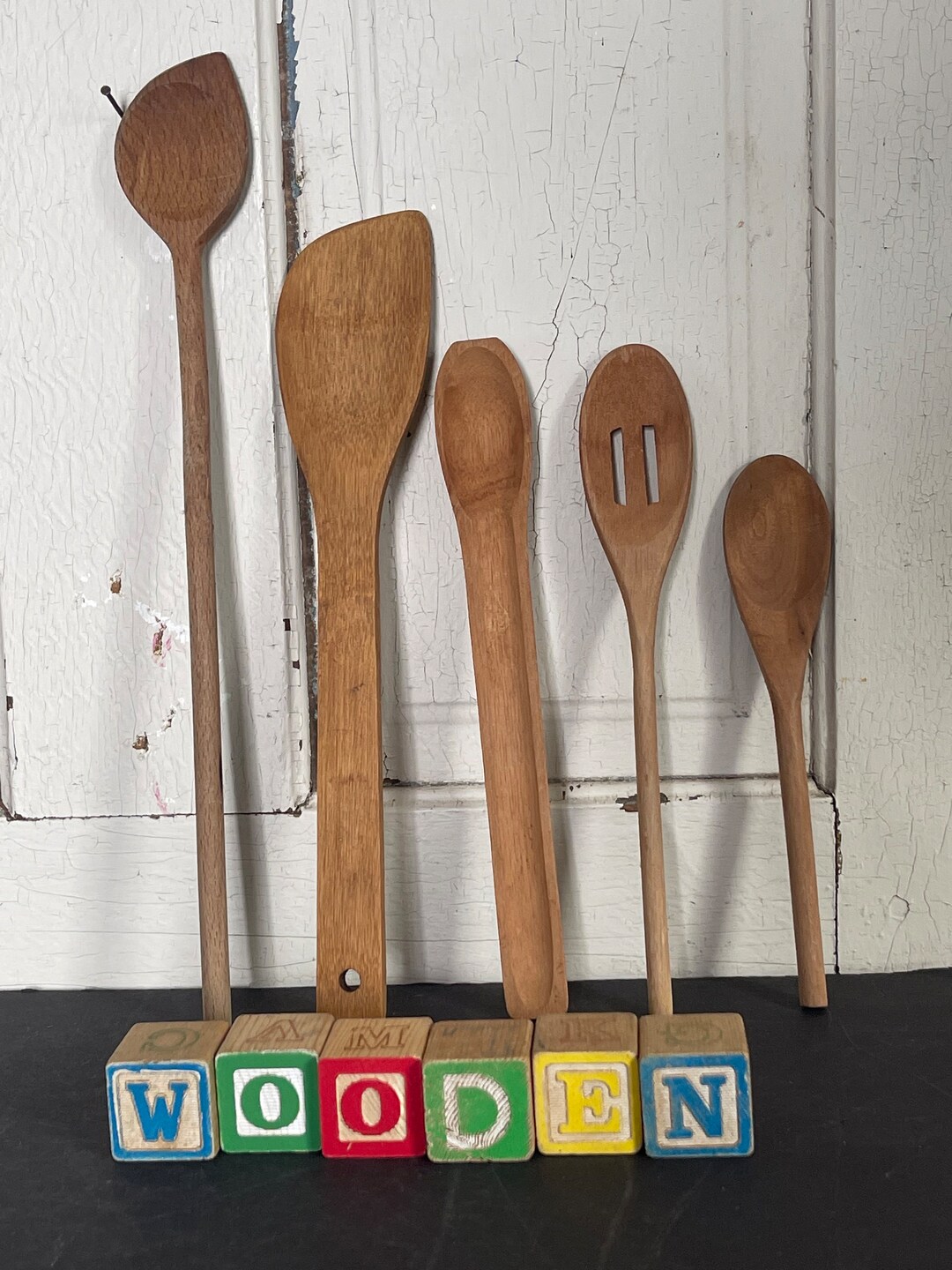 Vintage Primitive Wooden Spoons and More - Etsy