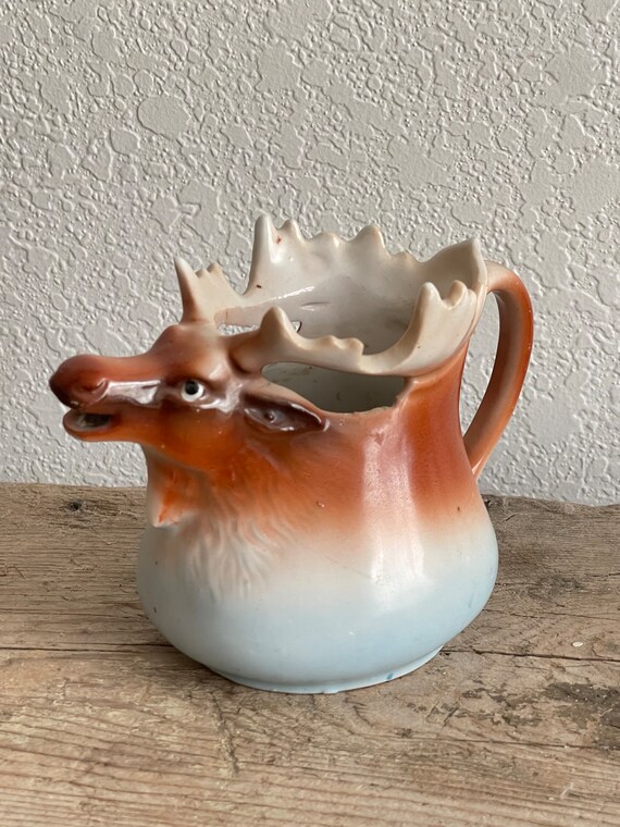 cheap selling shop Vintage Deer Stag Herd Of Moose Elk Creamer Milk ...