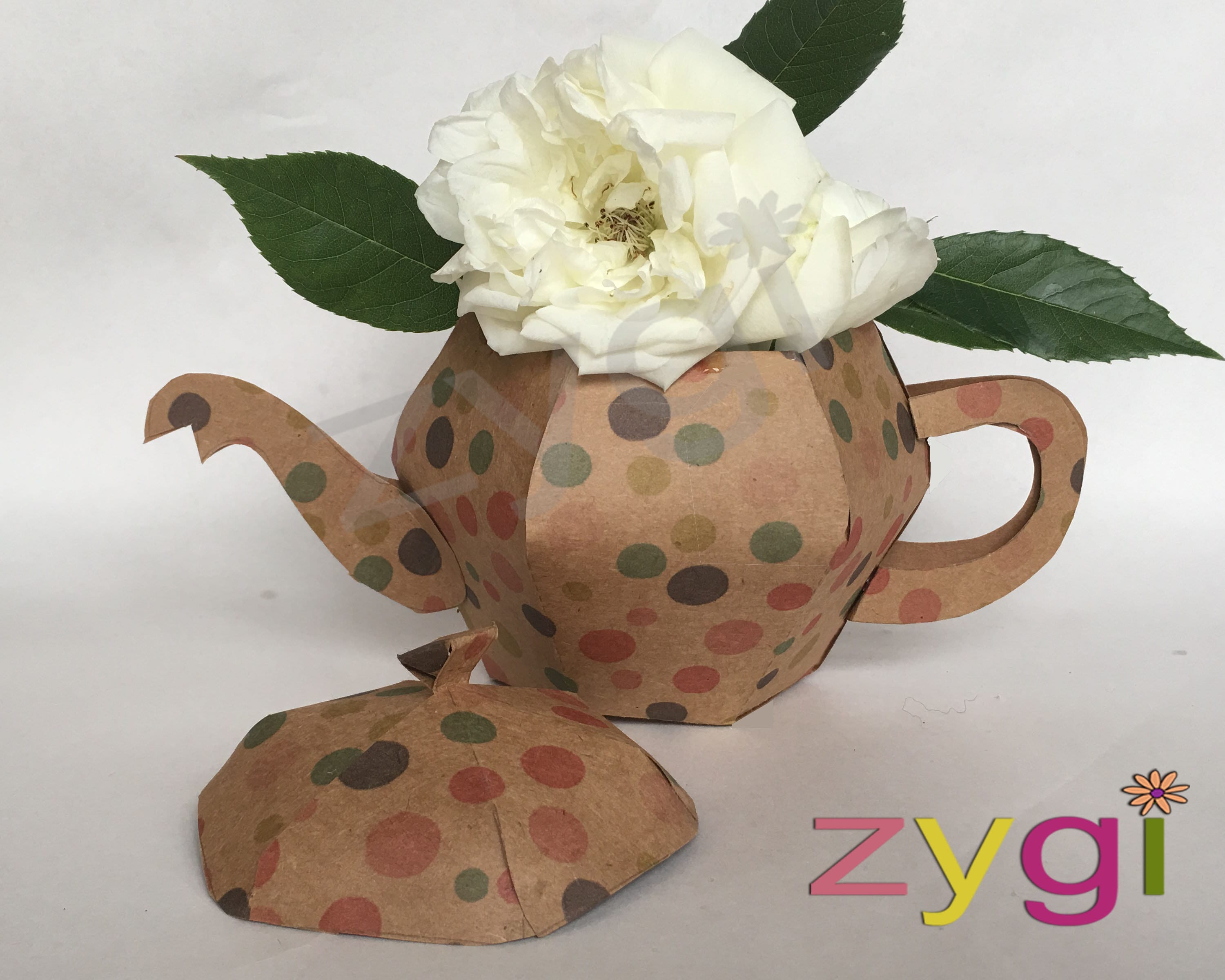 Tea Pot Favor Gift Box with lid Teapot PDF template Tea Party | Etsy