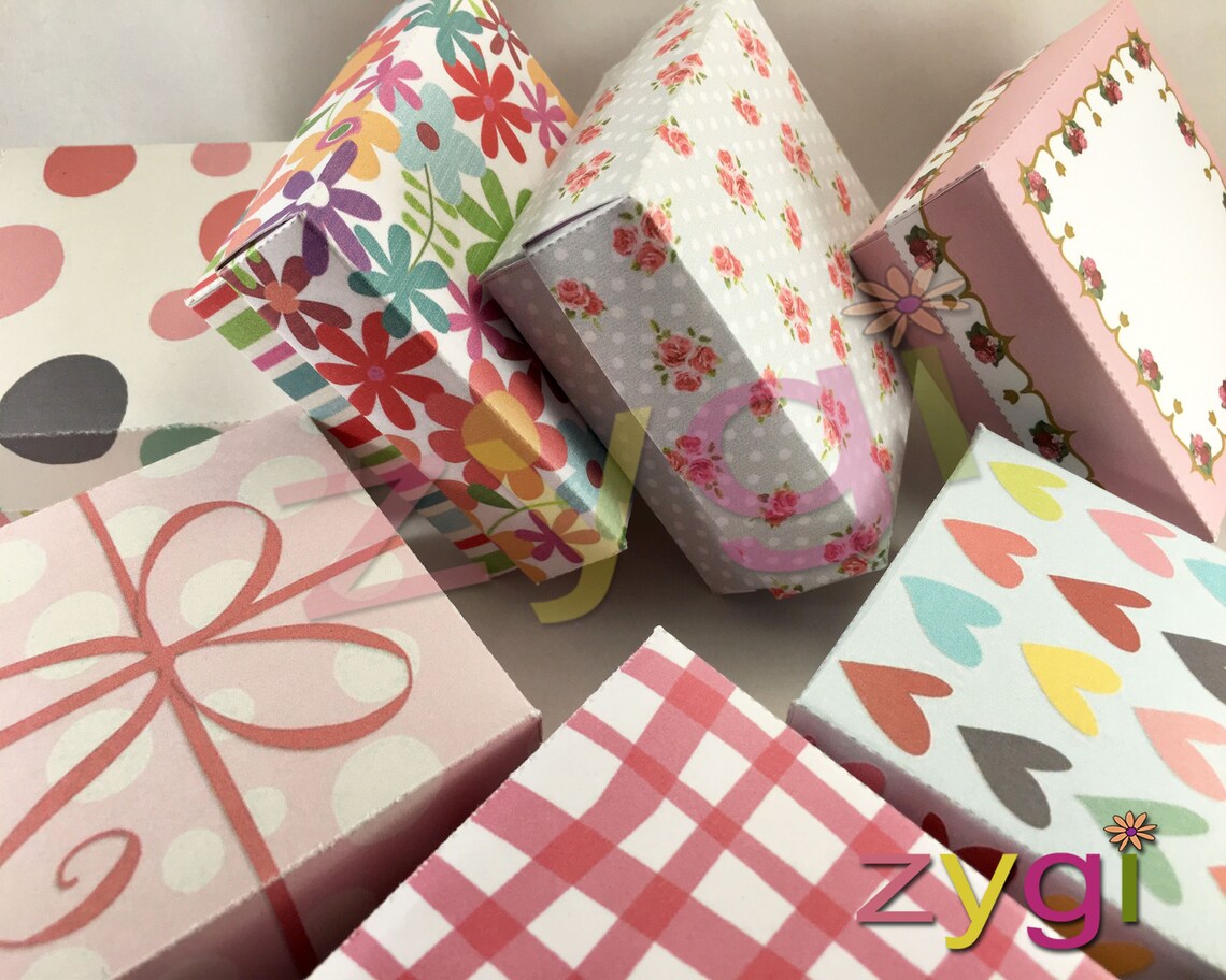 Printable Jewelry Box Pattern Template With Lid DIY Crafting | Etsy UK