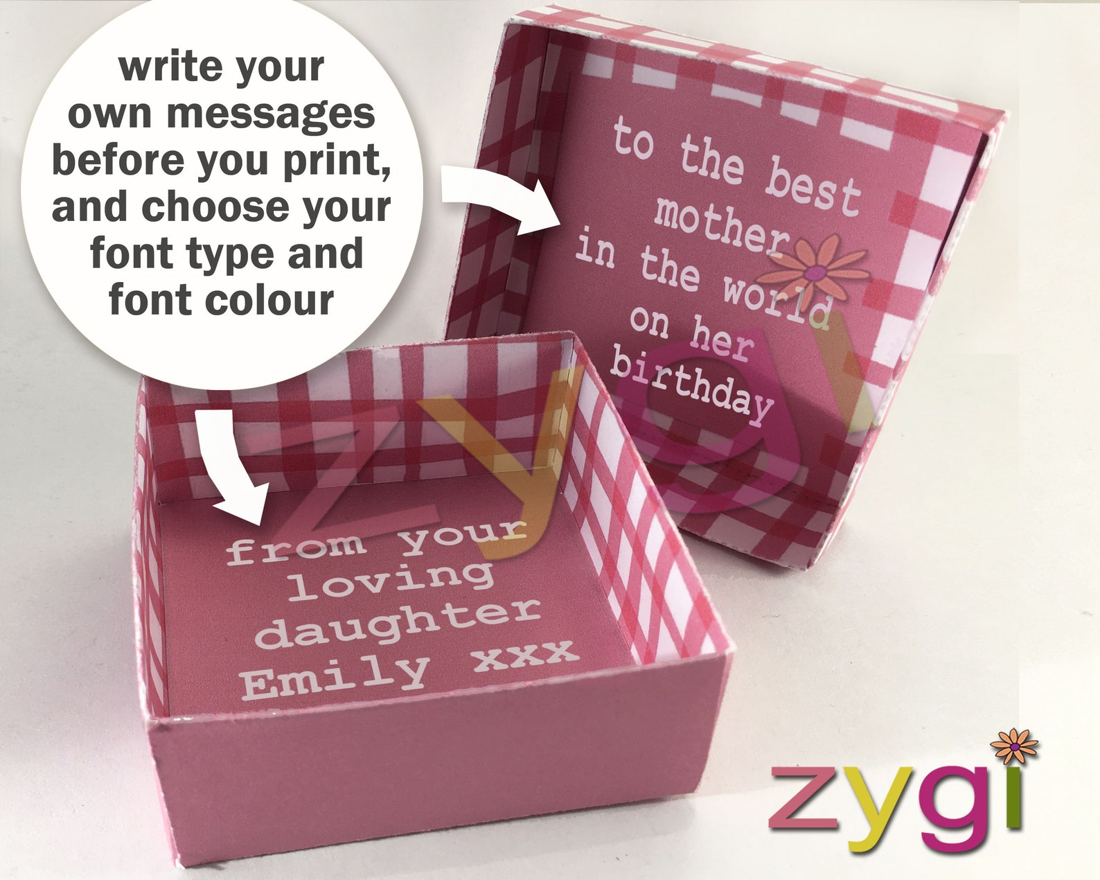 Gift Box With Lid Template Printable Jewelry Jewellery | Etsy