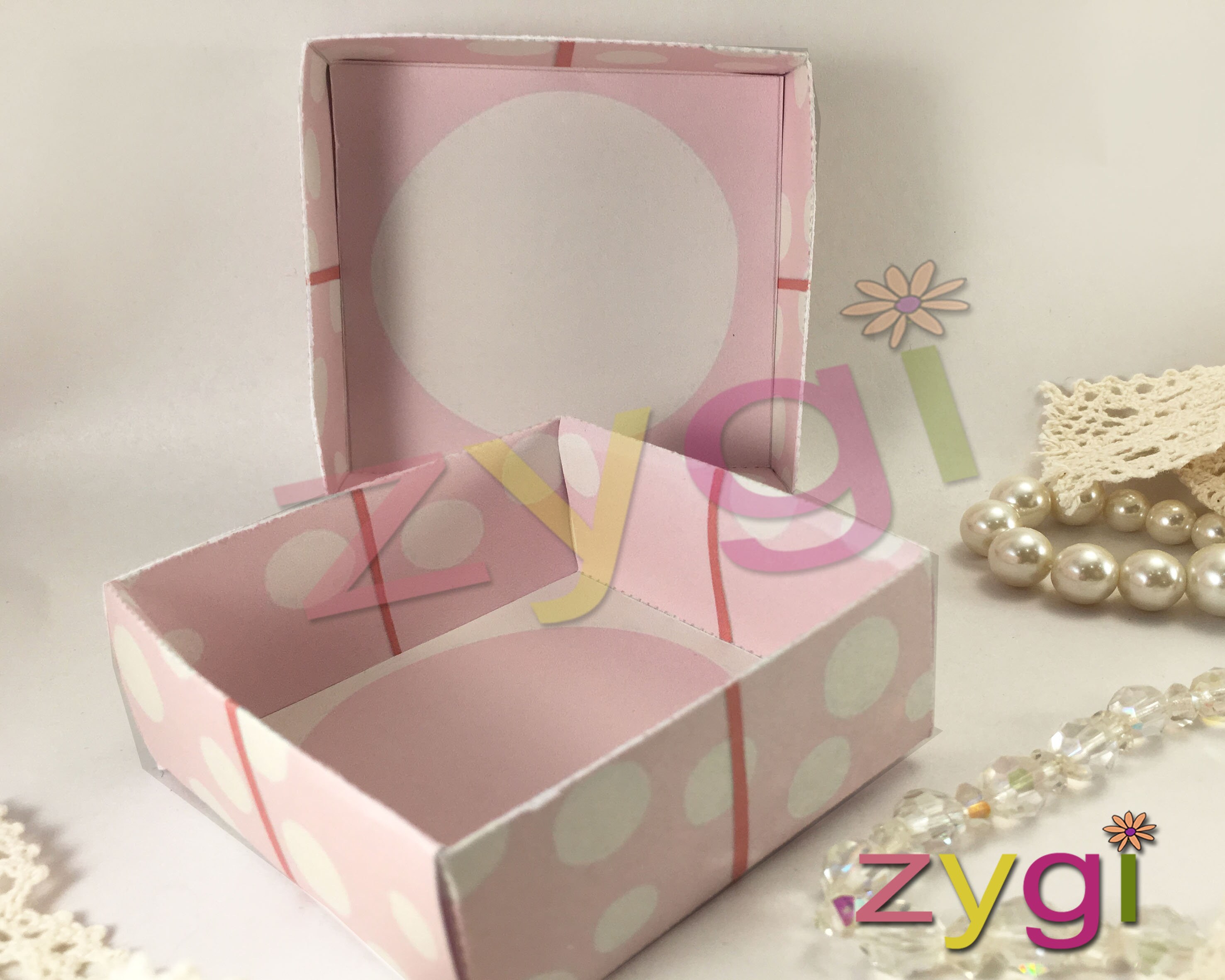 Gift Box With Lid Template Printable Jewelry Jewellery | Etsy