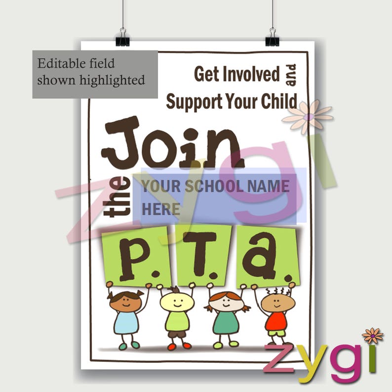 Printable PTA Poster Your Pta Needs You Editable and - Etsy