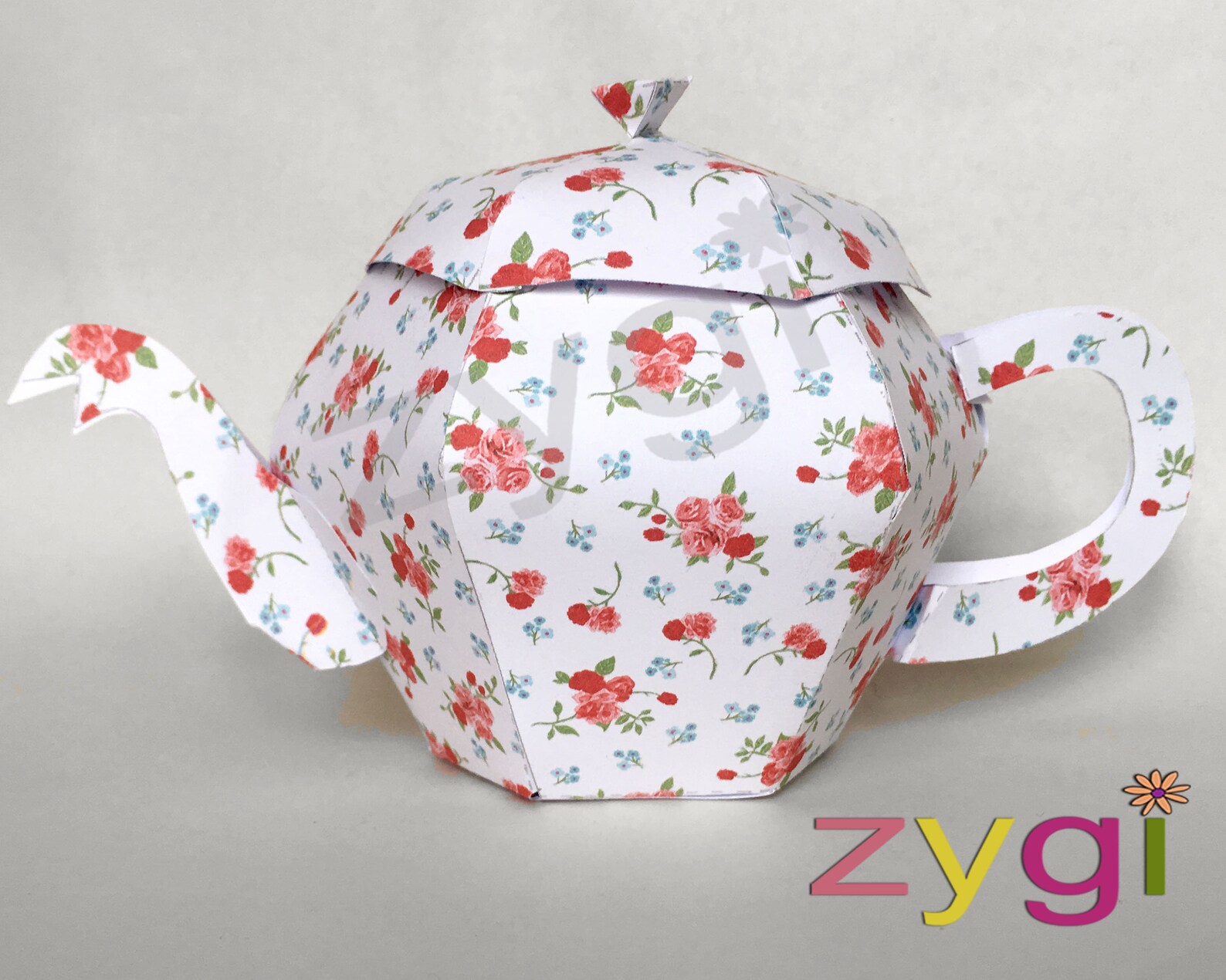 Tea Pot Favor Gift Box With Lid Teapot PDF Template Tea Party - Etsy UK