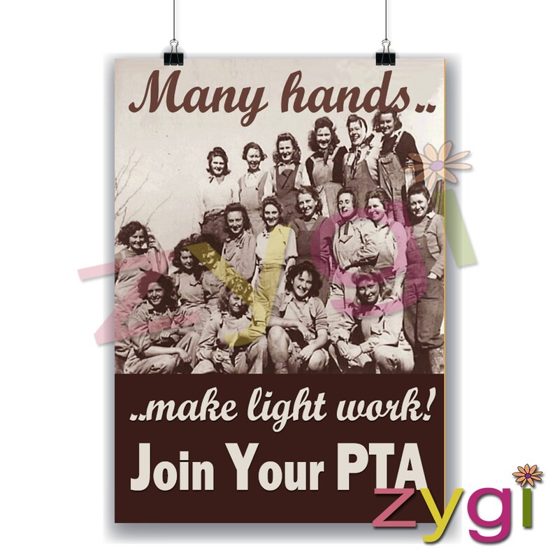 Printable PTA Poster- Your Pta Needs You- Vintage Style- Printable- You ...