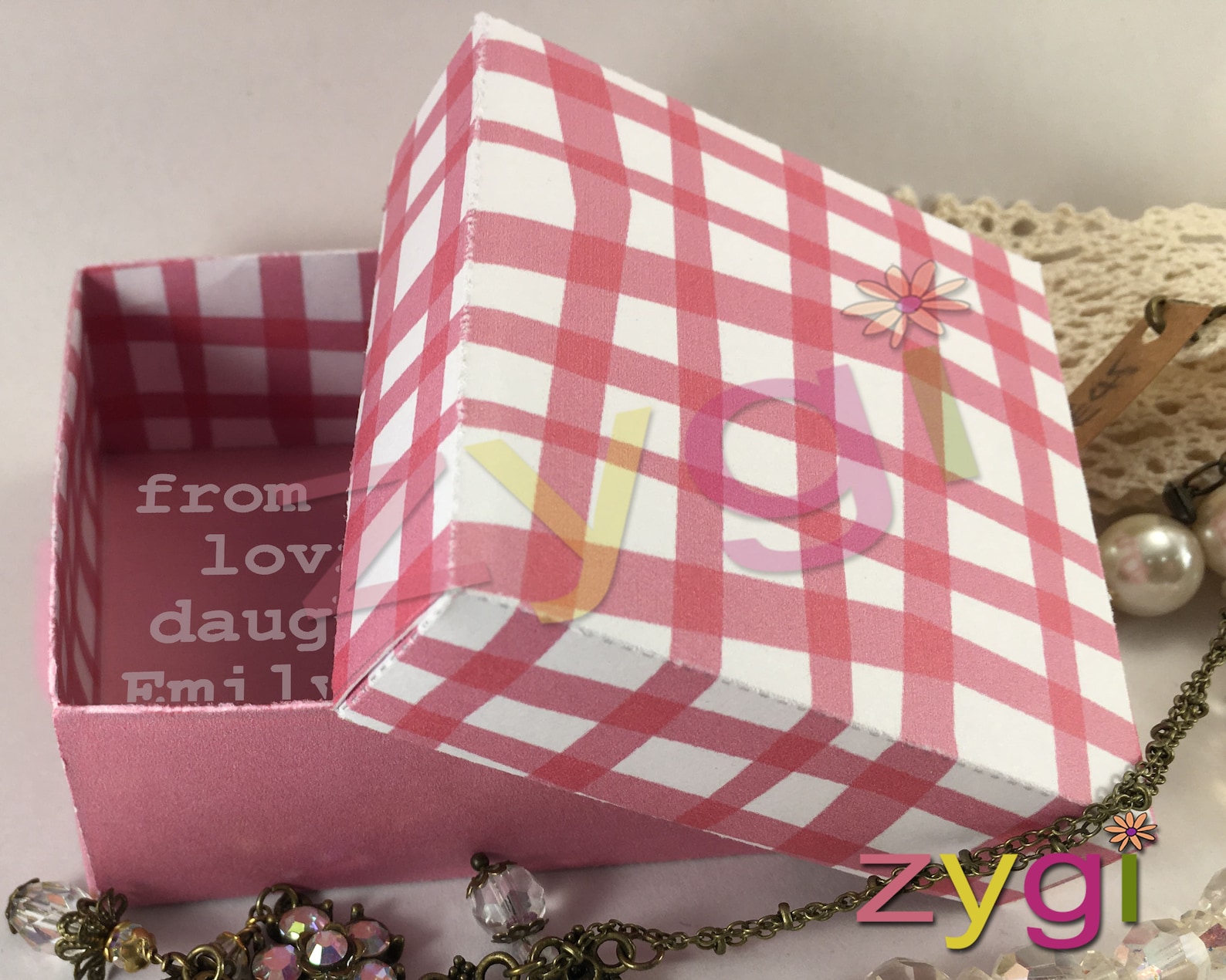 Gift Box With Lid Template Printable Jewelry Jewellery - Etsy UK