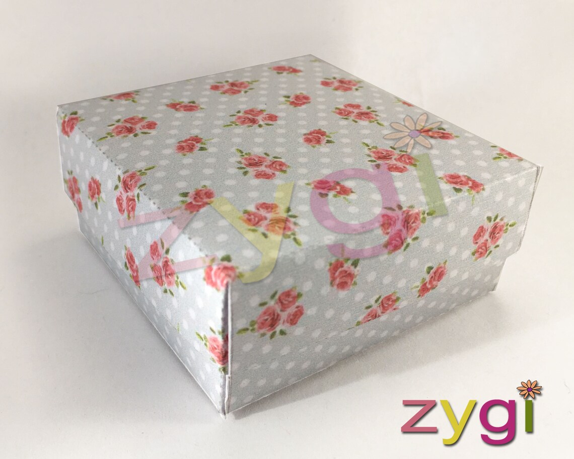 Printable Jewelry Box Pattern Template With Lid DIY Crafting - Etsy UK
