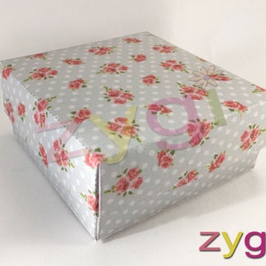 Printable Jewelry Box Pattern Template With Lid- DIY Crafting- Favours ...